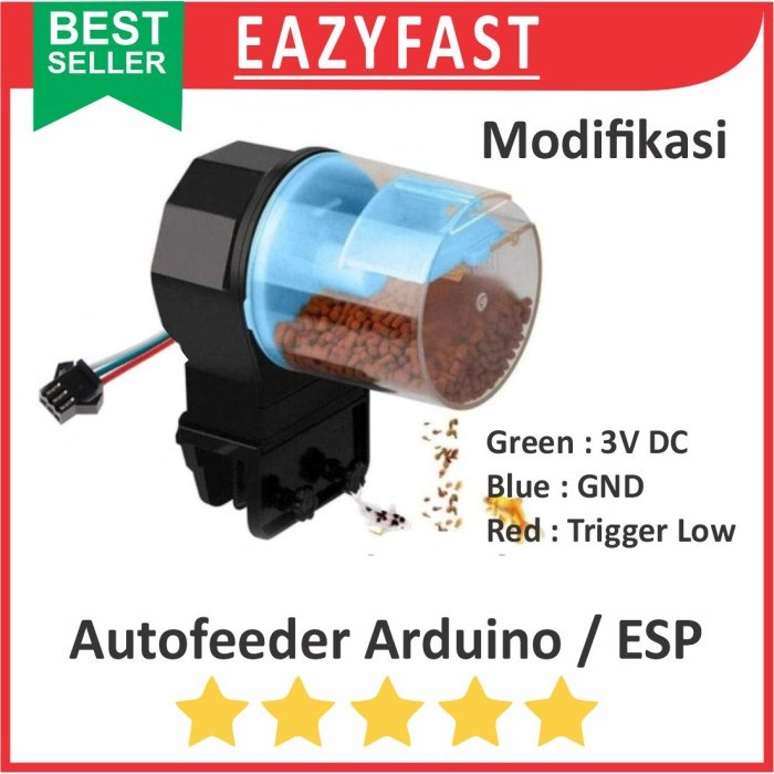 Jual Modul Mekanik Auto Feeder Pakan Ikan Otomatis Arduino ESP ...