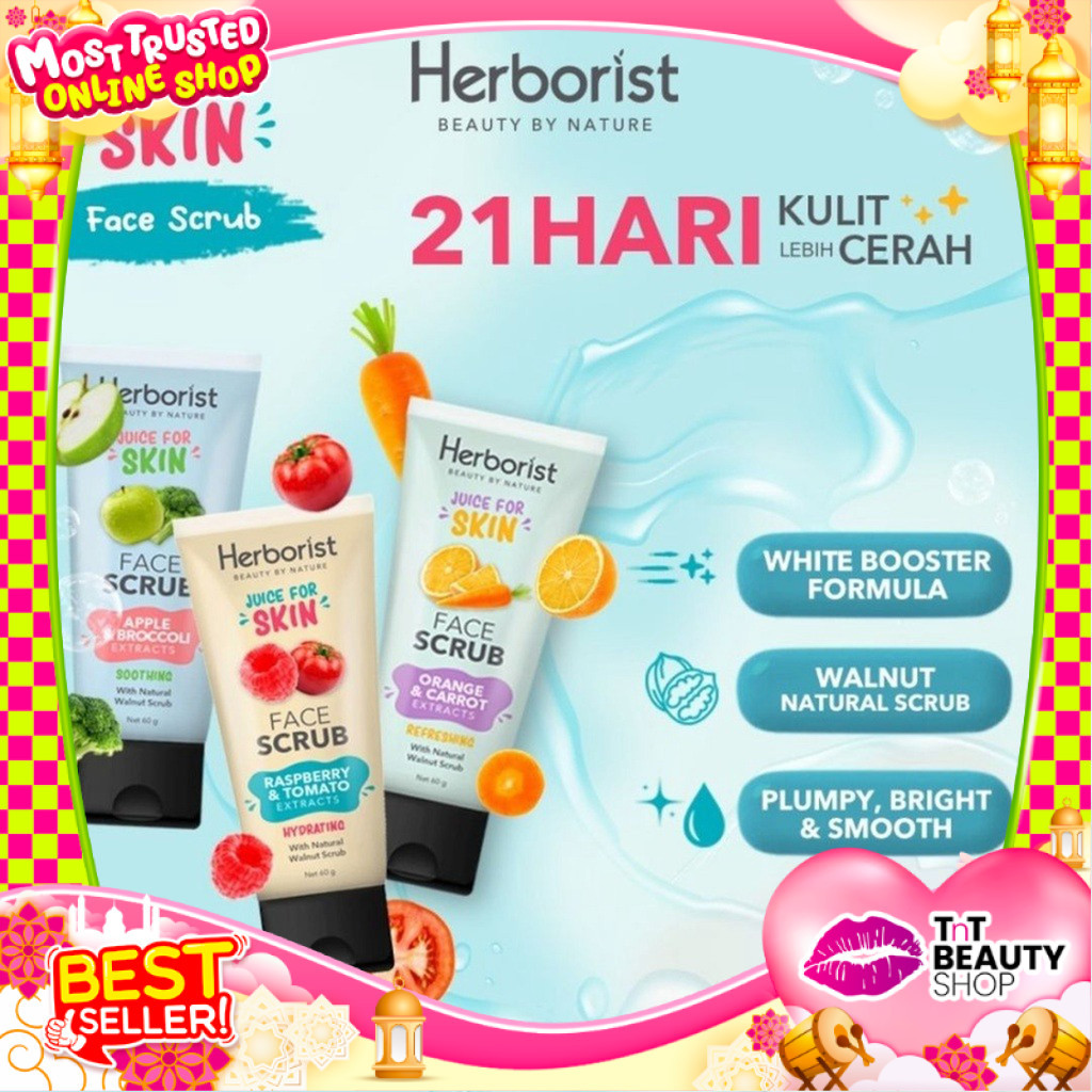 Jual Herborist Juice For Skin Face Scrub 60gr - Scrub Wajah | TnT ...