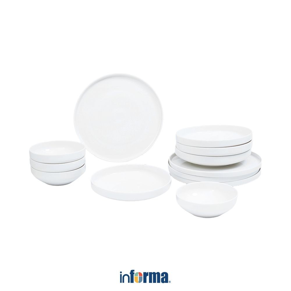 Jual Informa Appetite Gorin Set 12 pcs Perlengkapan Makan - Putih ...