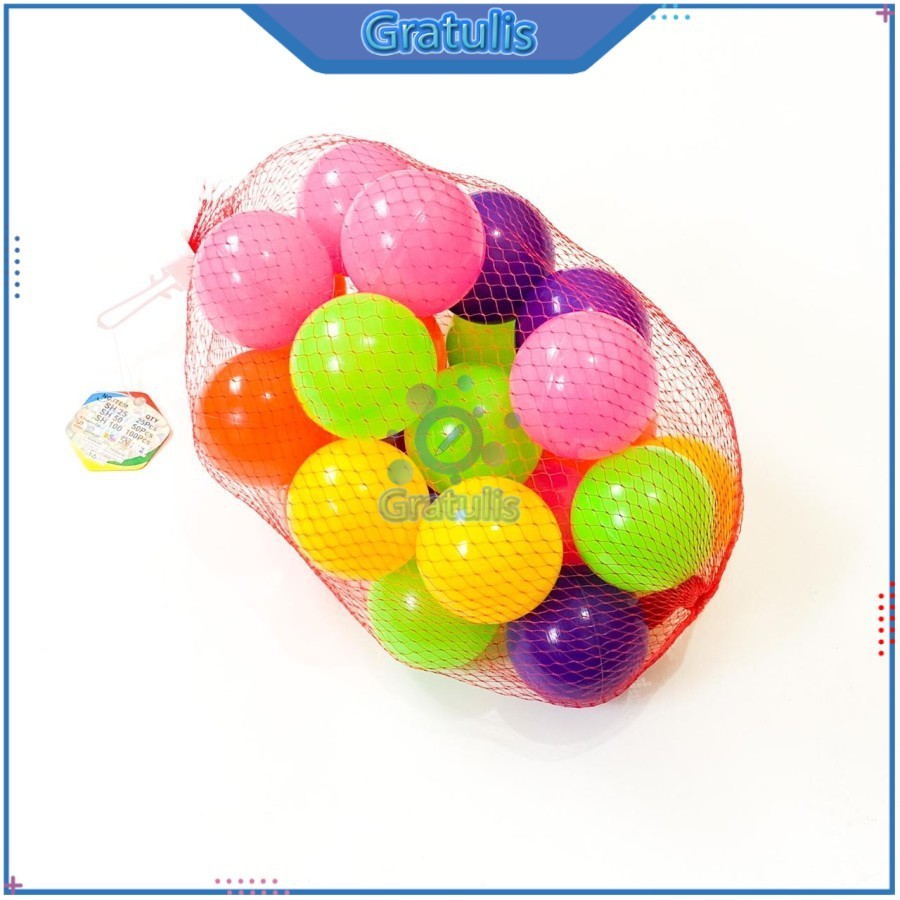 Jual BOLA MAINAN ANAK BOLA PLASTIK ISI 25 PCS / MAINAN MANDI BOLA ...