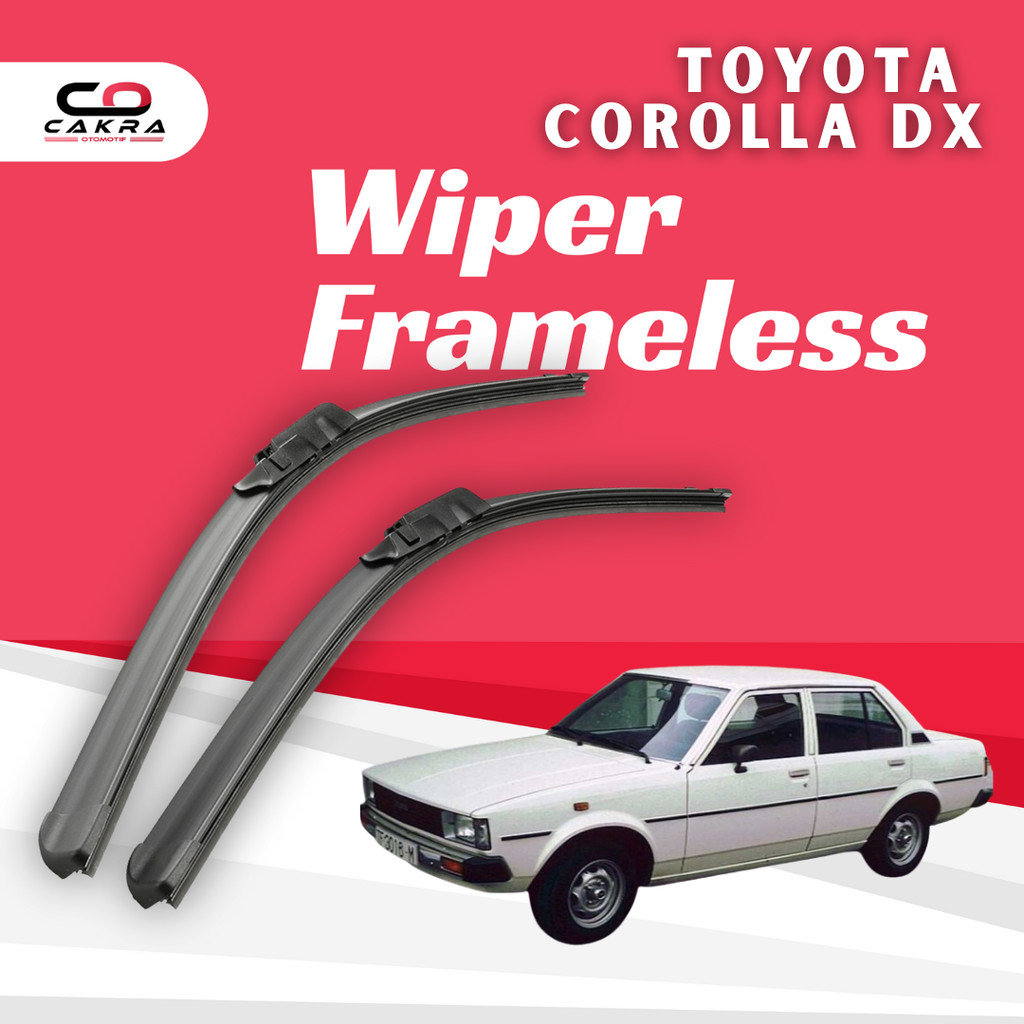 Jual Wiper Mobil Toyota Corolla DX Frameless Soft Single 1 Set Tanpa ...
