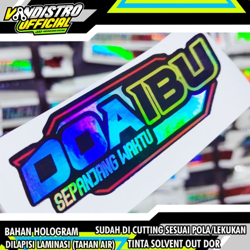 Jual Stiker Doa Ibu / Stiker Kata Kata Doa Ibu / Stiker Kata Viral ...