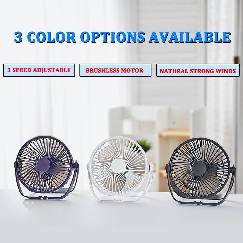 Jual USB Mini Electric fan rechargeable Portable Camping small fan USB ...