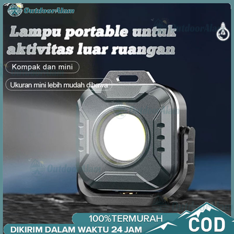Jual Lampu Emergency Mini Gantung Portable/Senter COB Mini Work light ...