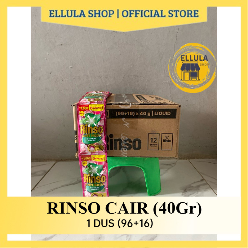 Jual ELLULA Shop - RINSO CAIR 1000 40g 1 DUS ( ISI 96+16 SACHET ...