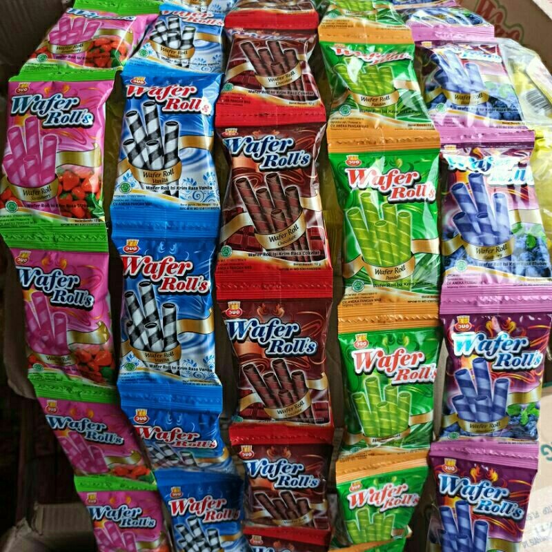 Jual DUO Wafer Roll's Wafer Renceng All Varian 10 Sachet ...
