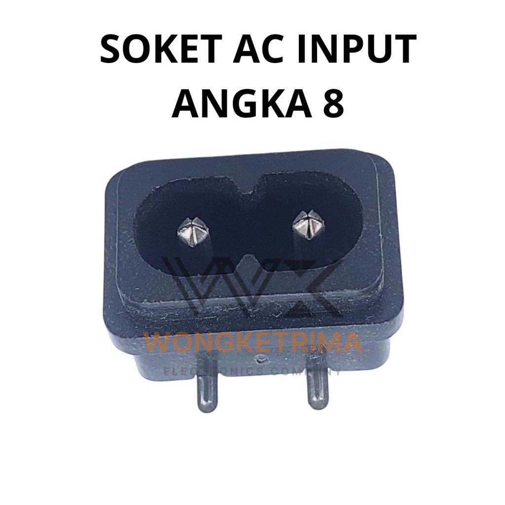 Jual Soket Ac Input Angka 8 Socket Inlet Ac 220v | Shopee Indonesia