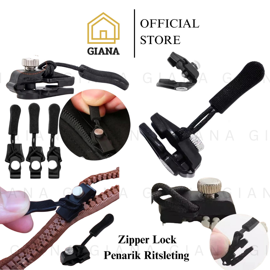 Jual GIA Zipper Lock Penarik Ritsleting Zipper Resleting Jaket dan Tas ...