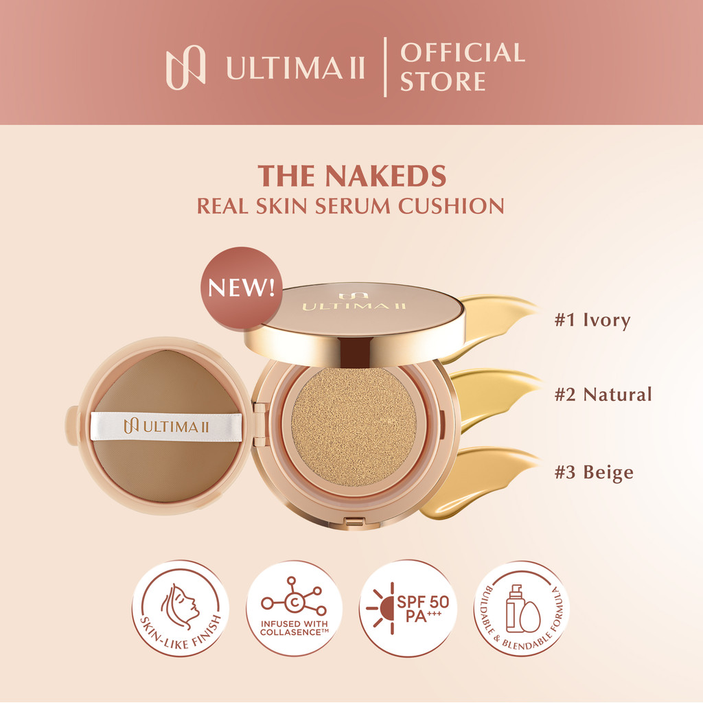 Jual ULTIMA II The Nakeds Real Skin Serum Cushion | Shopee Indonesia