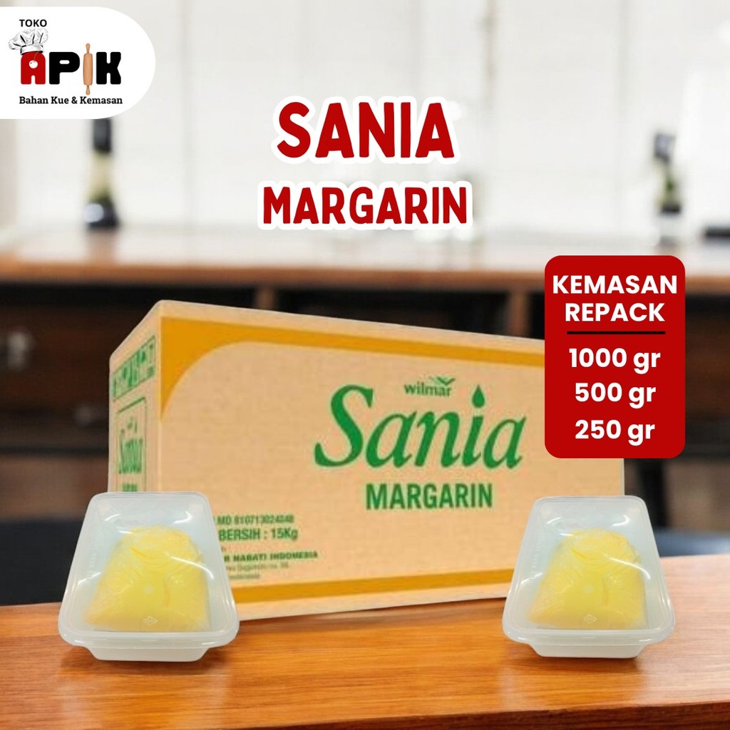 Jual SANIA Margarin Kemasan Repack 250 gram / 500 gram / 1000 gram ...