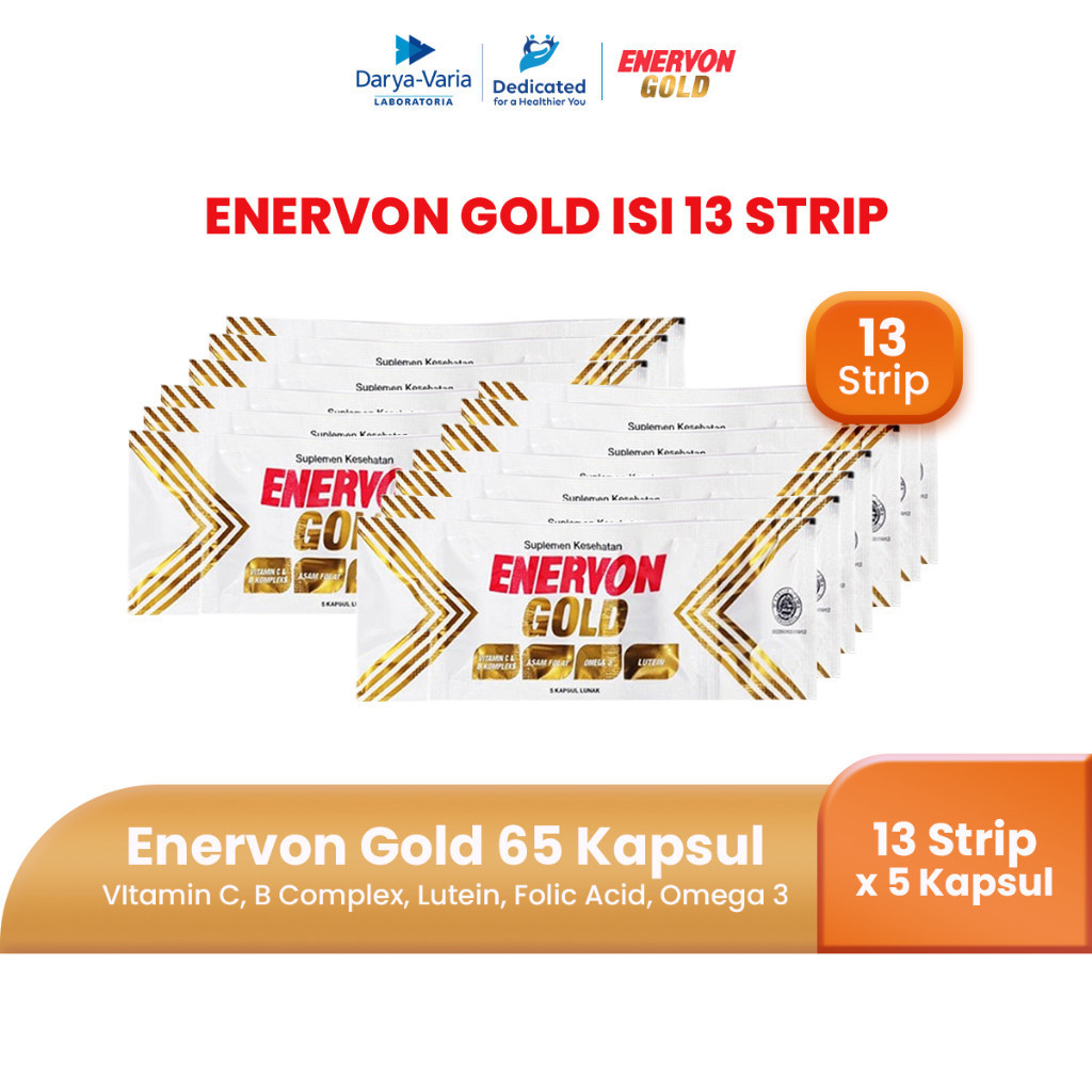 Jual Enervon Gold Vitamin C dan B Complex Suplement Produktivitas (5 ...