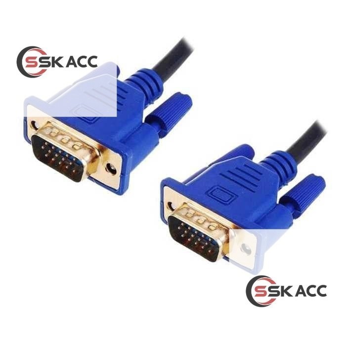 Jual Kabel VGA 1,5M High Quality (Gold Plated) - Kabel VGA Gold 1,5 Meter SSKACC-KOMPUTER ...