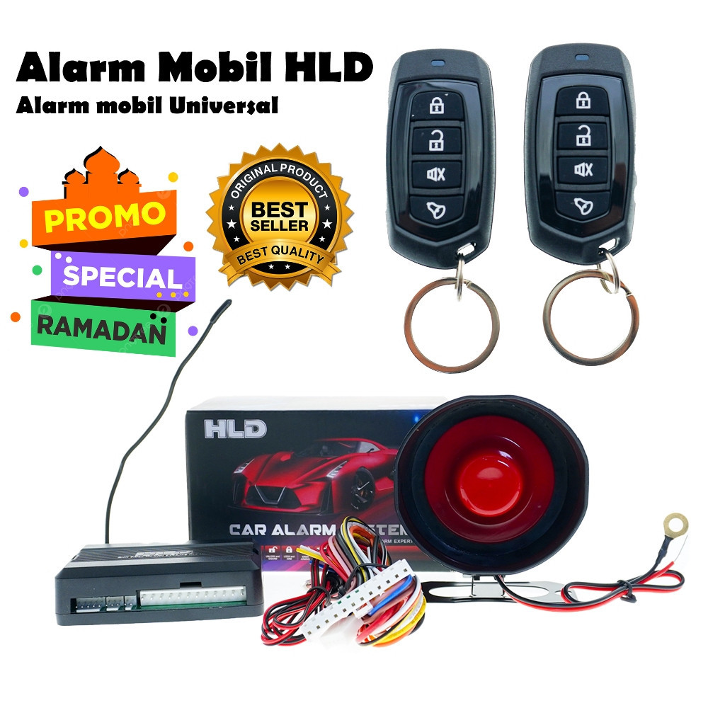 Jual Alarm Mobil HLD Model Remot Tombol Universal Alaram mobil HLD ...