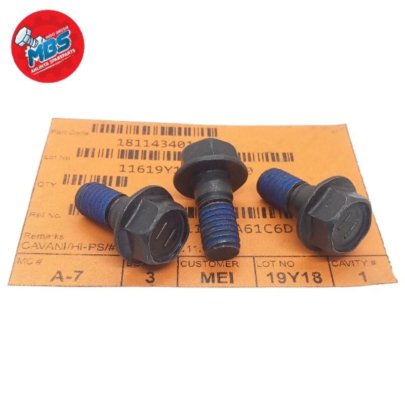 Jual Bolt ori baut 12 baja M8X20 DOBEL SILICON KUNCI 12 PANJANG 2cm ...