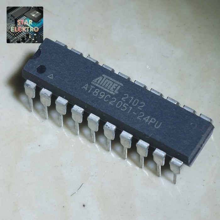Jual AT89C2051-24PU Dip-20 ATMEL IC Micro Flash 8-bit CMOS 89C2051 MCS | Shopee Indonesia