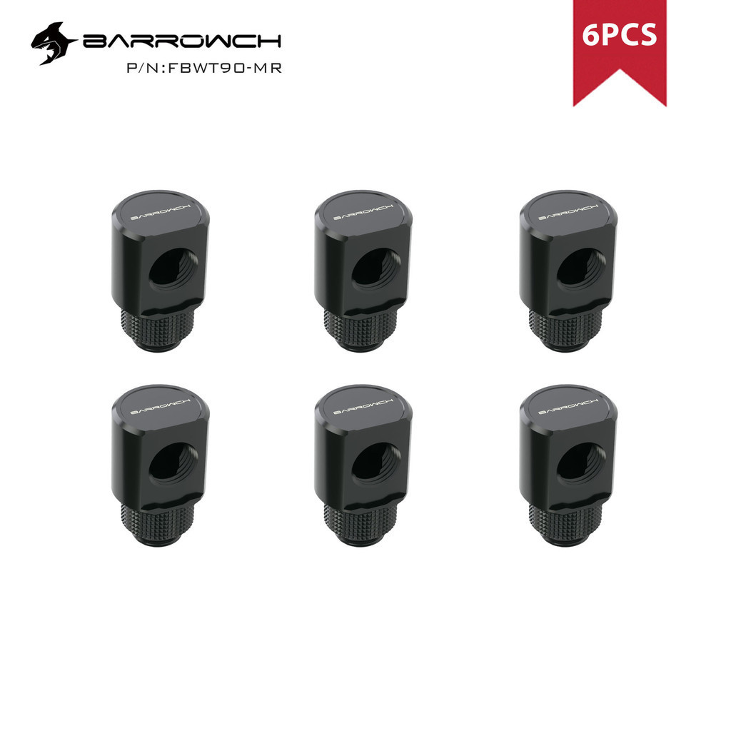Jual BARROWCH 6pcs 90 Degree G1/4'' 360 Rotary Fittings ,Computer Case ...