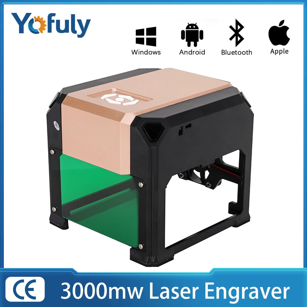 Jual Yofuly Mini Laser Engraver 3000mw CNC Engraving Machine With ...