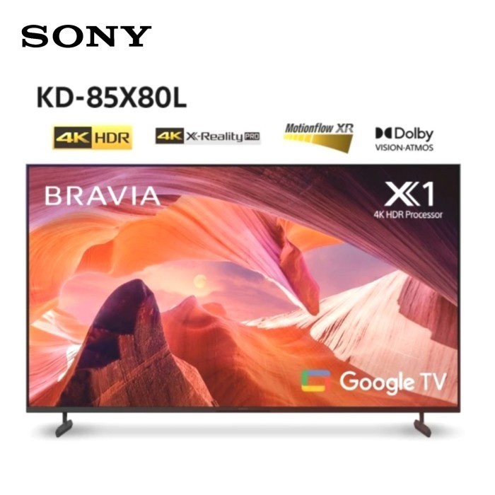 Jual SONY BRAVIA 85X80L / KD-85X80L 4K GOOGLE TV 85 Inch HDR Dolby Atmos | Shopee Indonesia