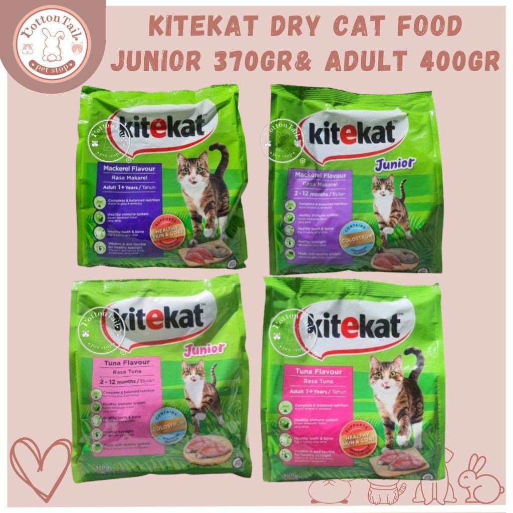 Jual KITEKAT DRY CATFOOD MAKANAN KUCING PREMIUM ALL VARIAN - 370 GR ...