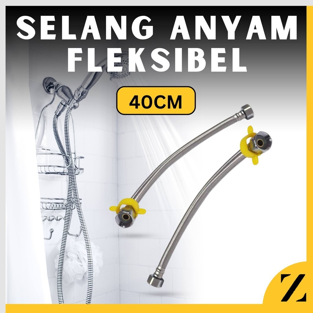 Jual Selang Stainless Flexible Pipa Jet Bidet Shower Toilet Washtafel ...