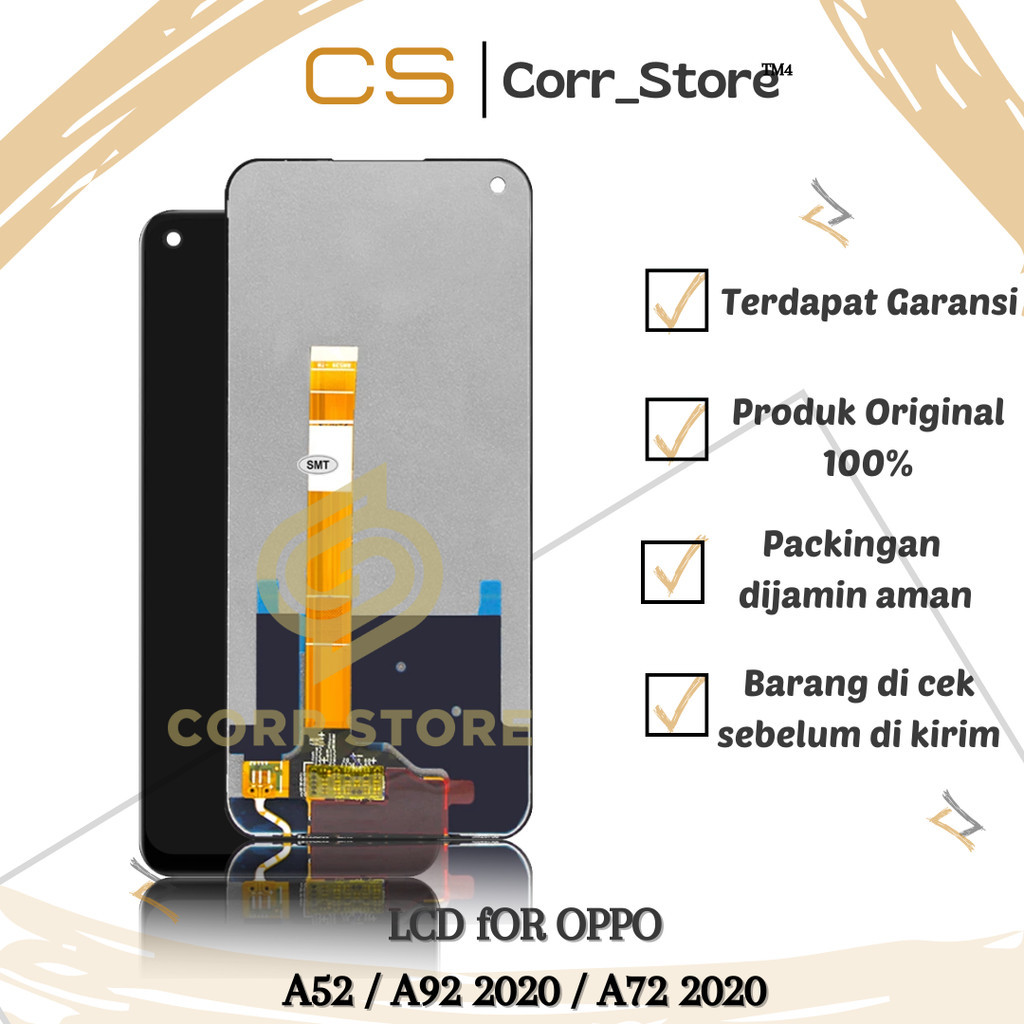 Jual LCD AND TOUCHSCREEN OPP0 A52 / A92 2020 / A72 2020 ORIGINAL COMPLETE FULLSET | Shopee Indonesia
