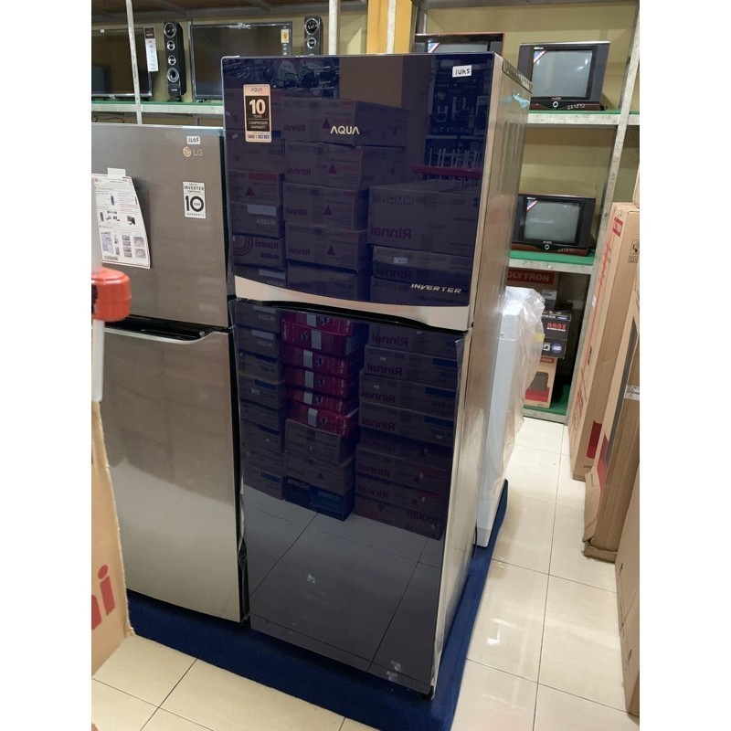 Jual promo Kulkas AQUA 2 Pintu INVERTER MURAH AQR-D275 Inverter SOLO ...