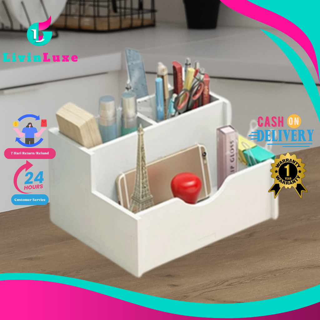 Jual LivinLuxe - Rak Pen Holder Serbaguna Rak Tempat Penyimpanan Alat ...