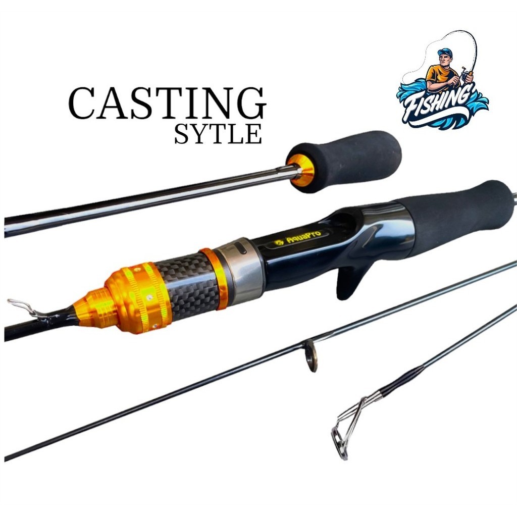 Jual Joran Pancing JR09 UltraLight Spinning & Baitcasting Fishing Rod 1.50M 1.65M 1.80M Ujung ...