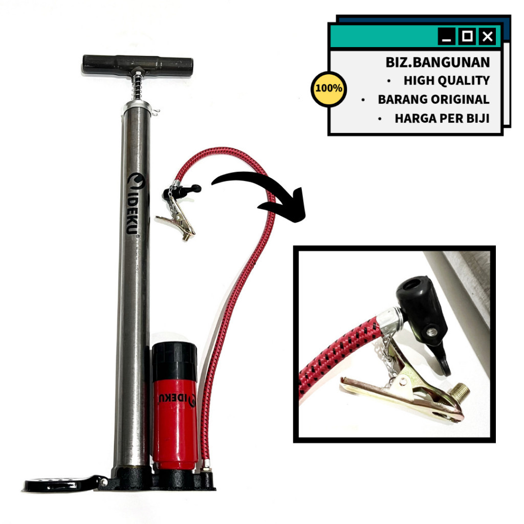 Jual BISA COD!! POMPA ANGIN TABUNG METER - POMPA RODA BAN SEPEDA MOTOR ...