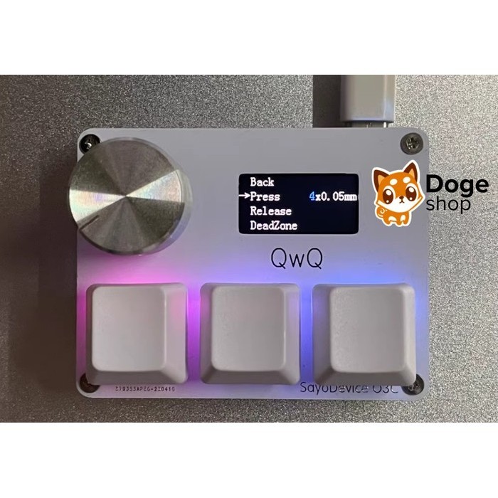 Jual Osu Nono V3 Keyboard Magnetic Switch Wooting LED Display Knob ...