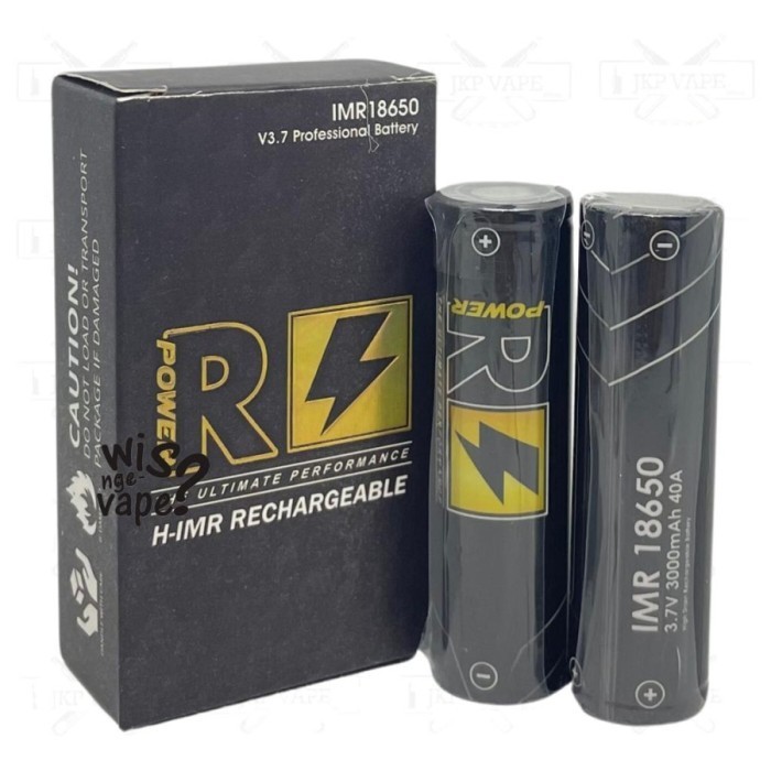 Jual Battery R Power BLACK 18650 3000mAh 40A Battery Baterai Batre Vape ...