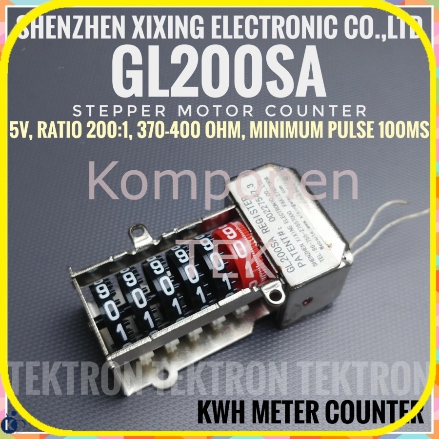 Jual GL200SA Stepper Motor Counter KWH Meter 5V Watt Hour Meter Analog ...