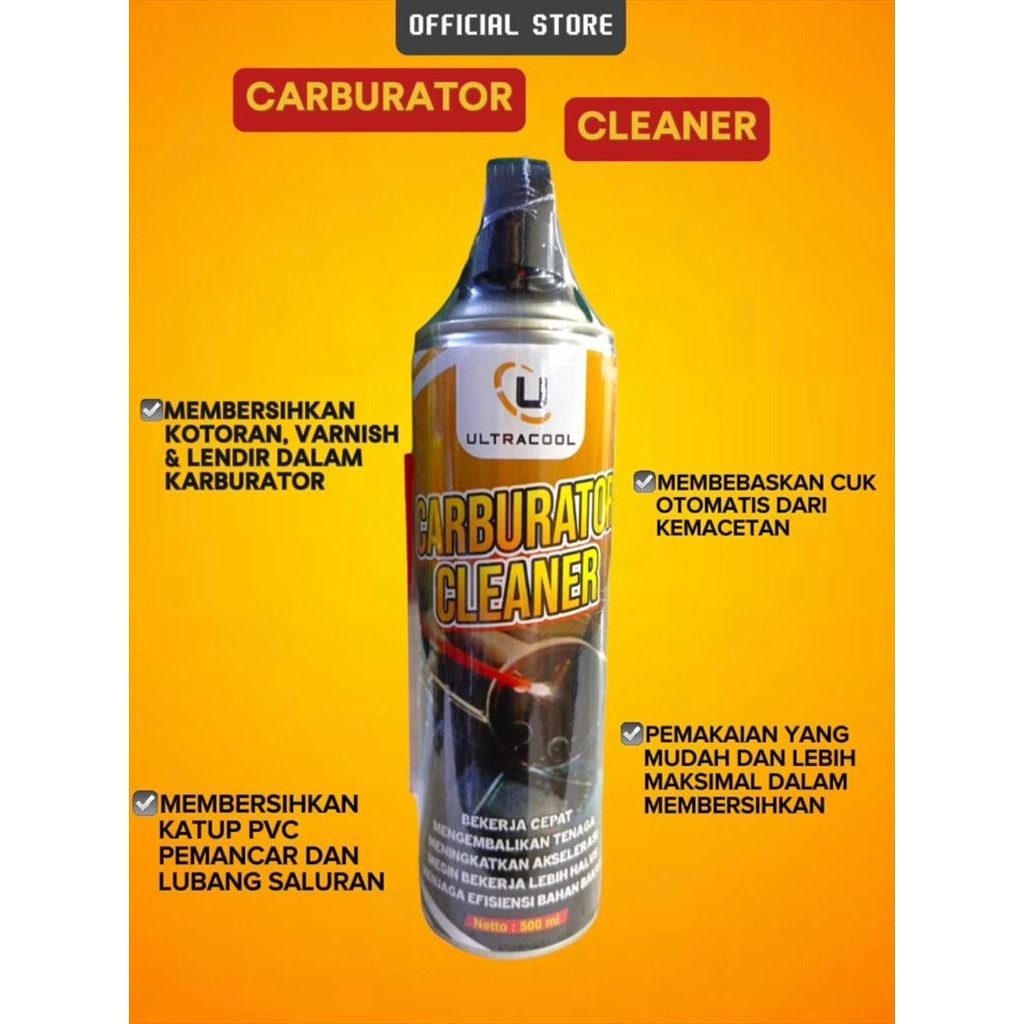 Jual ULTRACOOL Carburator Cleaner Choke Spray Pembersih Karburator ...