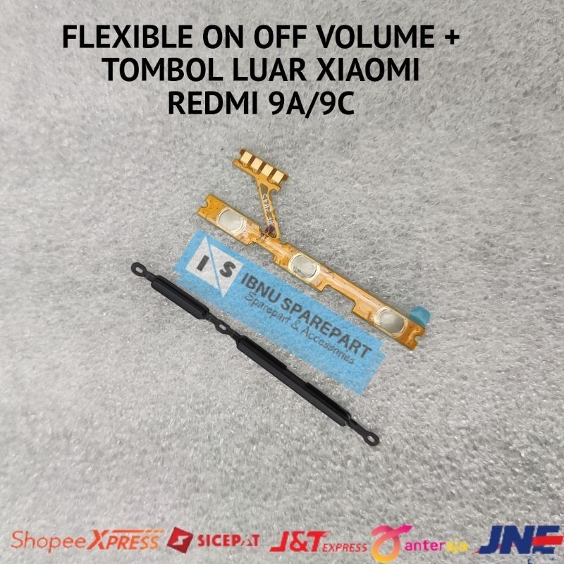 Jual BSB Flexible fleksibel power on off volume + tombol luar xiaomi redmi 9A - 9C original ...