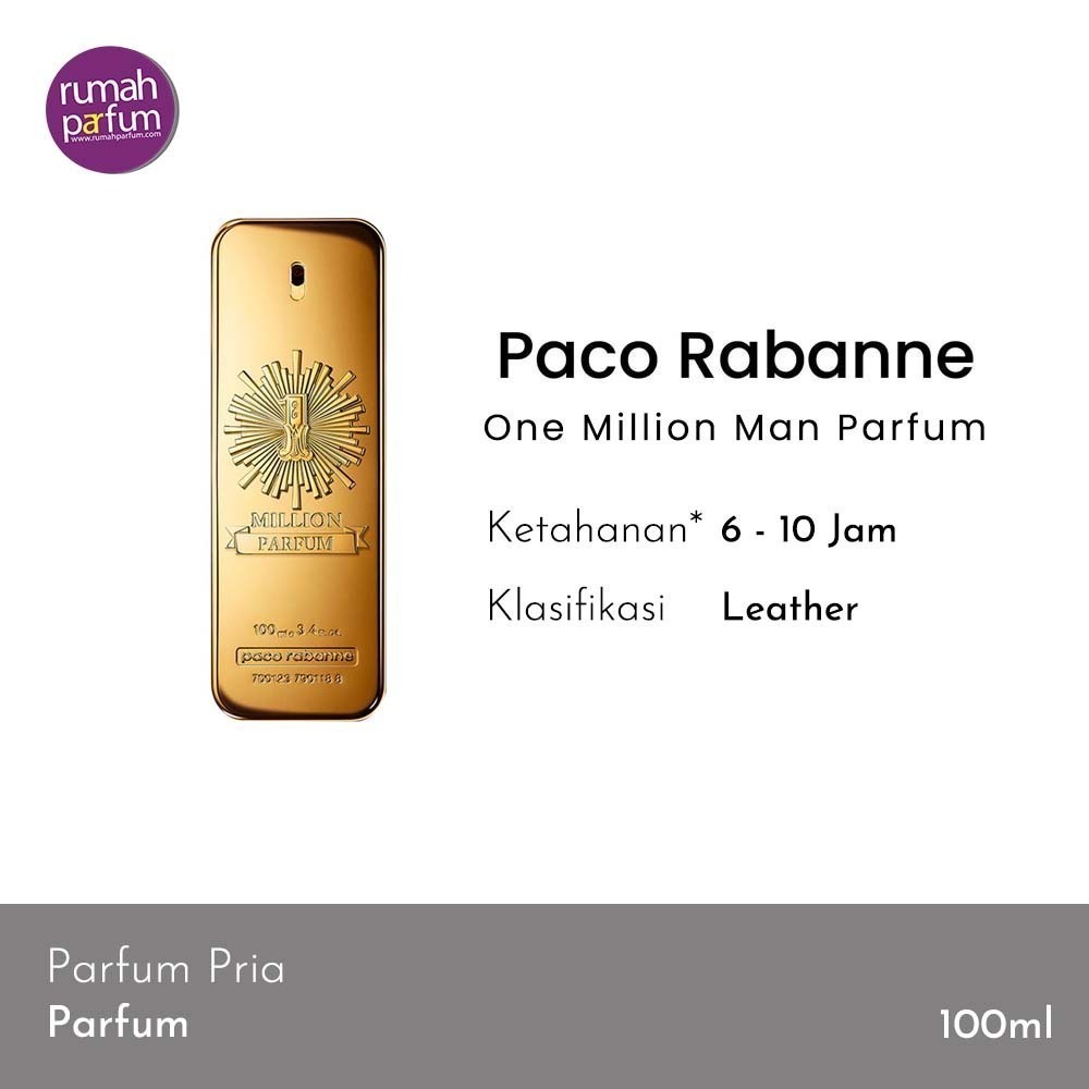 Jual Parfum Pria Paco Rabanne One Million Man Parfum (100 mL) Perfume ...