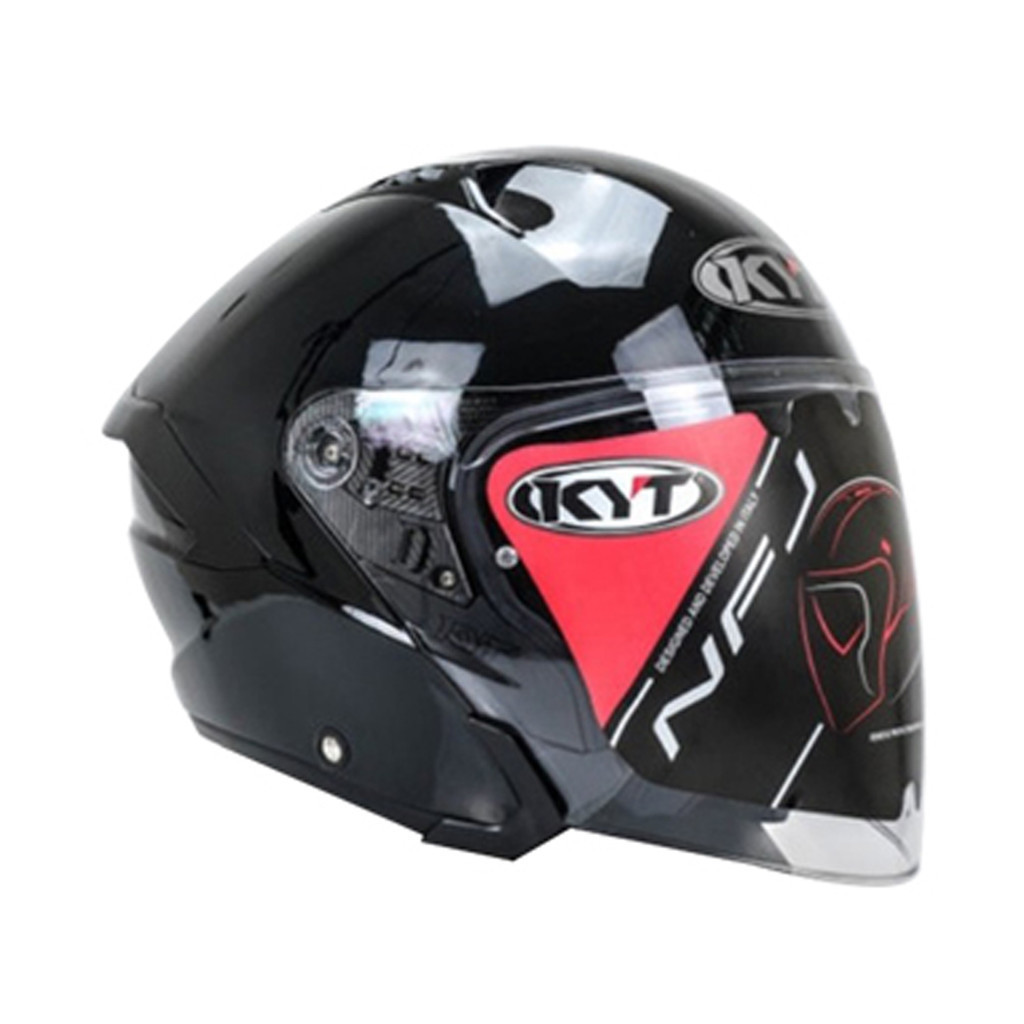 Jual HELM KYT NFJ PLAIN - BLACK | Shopee Indonesia