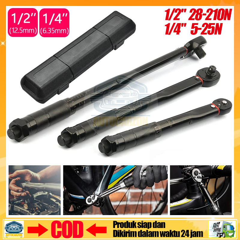 Jual Ready ya,cod Kunci Sok Set 1/4 1/2 Torsi Preset Torsi Kunci Pas ...