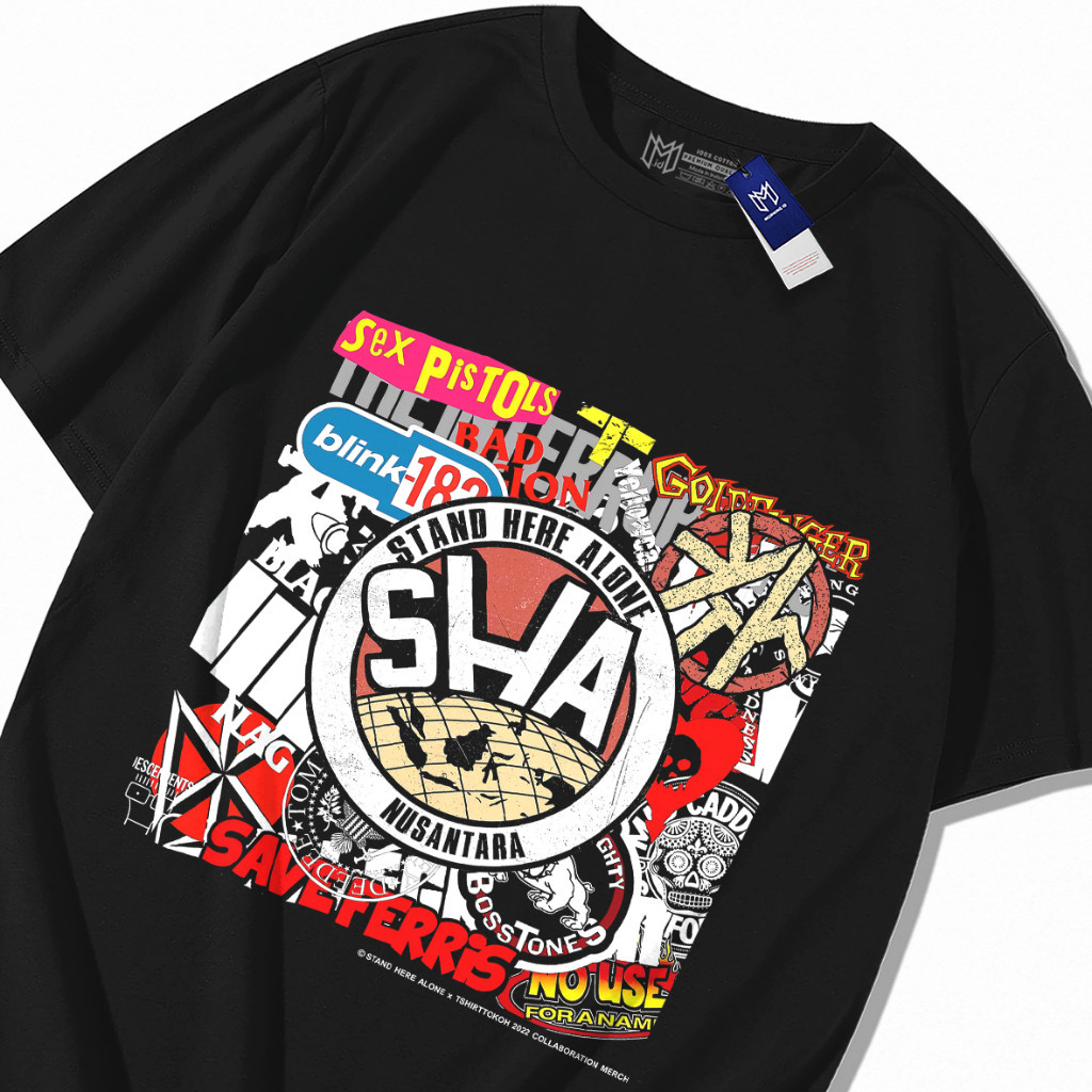 Jual T-shirt SHA x Tokoh 2022 | Kaos Merchandise Band Stand Here Alone ...