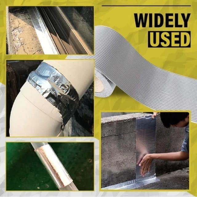 Jual Lakban Anti Air Anti Bocor / Aluminum Foil Tape Butyl Super Waterproof Silicone / Lem ...