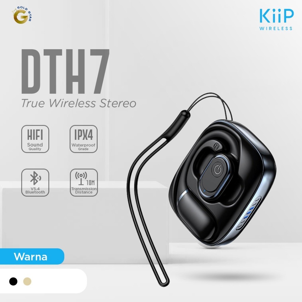 Jual KiiP Wireless DTH7 TWS Sport Earphone OWS Headset Bluetooth Gaming ...