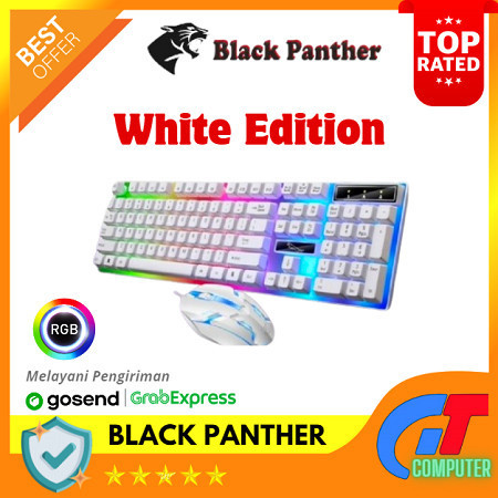 Jual Keyboard Mouse Black Panther RGB - Hitam | Shopee Indonesia