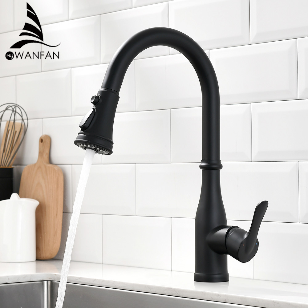 Jual Kitchen Faucets 304 Single Handle Pull Out Kitchen Tap Single Hole ...