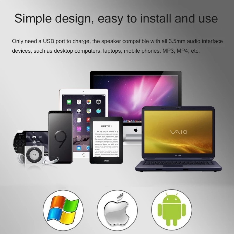 Jual Computer Speaker PC Sound Box Music For Laptop Caixa De Som rtable ...