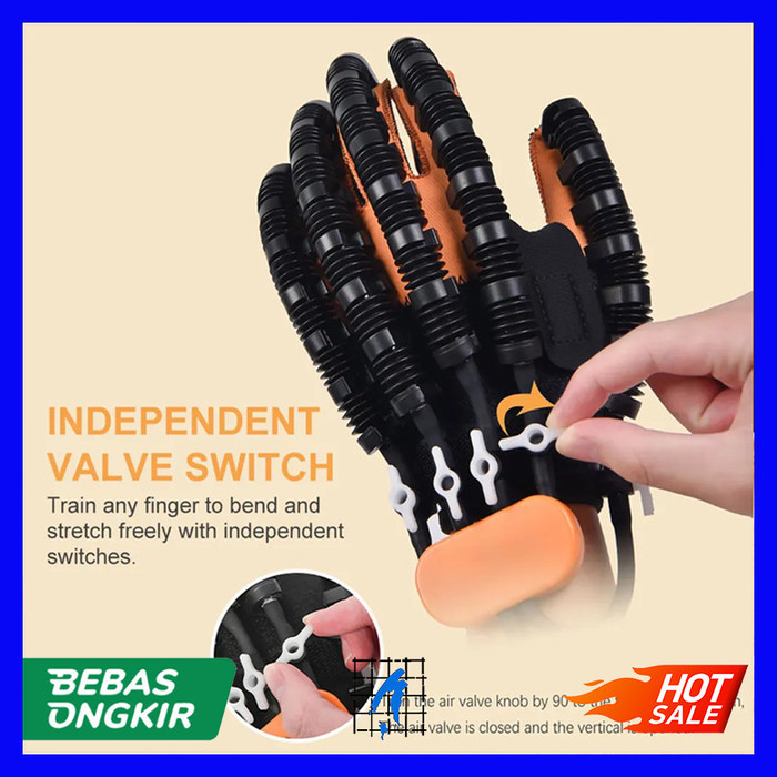 Jual Sarung Tangan Terapi Saraf Robot Glove Hand Rehabilitation Left 8W ...