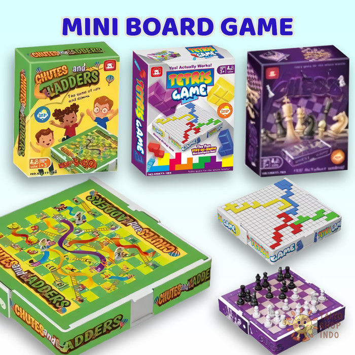 Jual TAIYO Mainan Game Snakes and Ladders Mini Catur Ular Tangga Chess ...