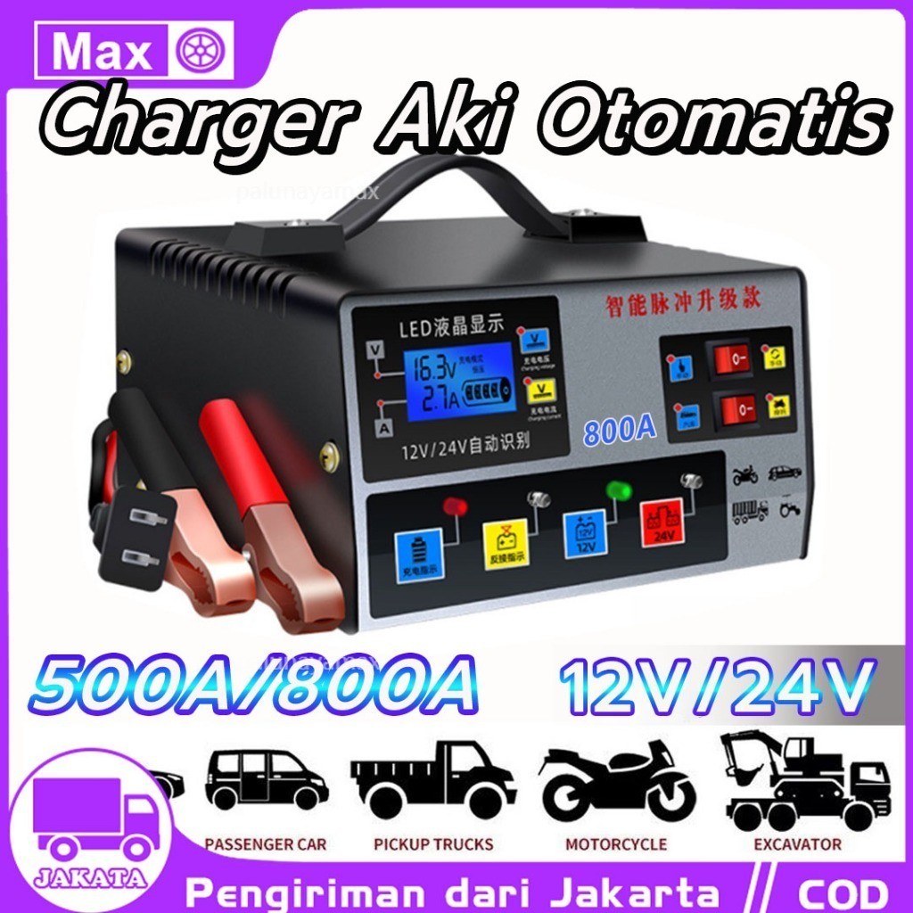 Jual Charger Aki Otomatis Smart Intelligent Auto Repair Mobil Pengisi ...