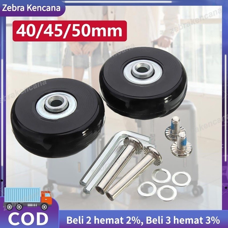Jual 4pcs/Set Roda Koper Pengganti 40 45 50 60mm Luggage Replacement ...