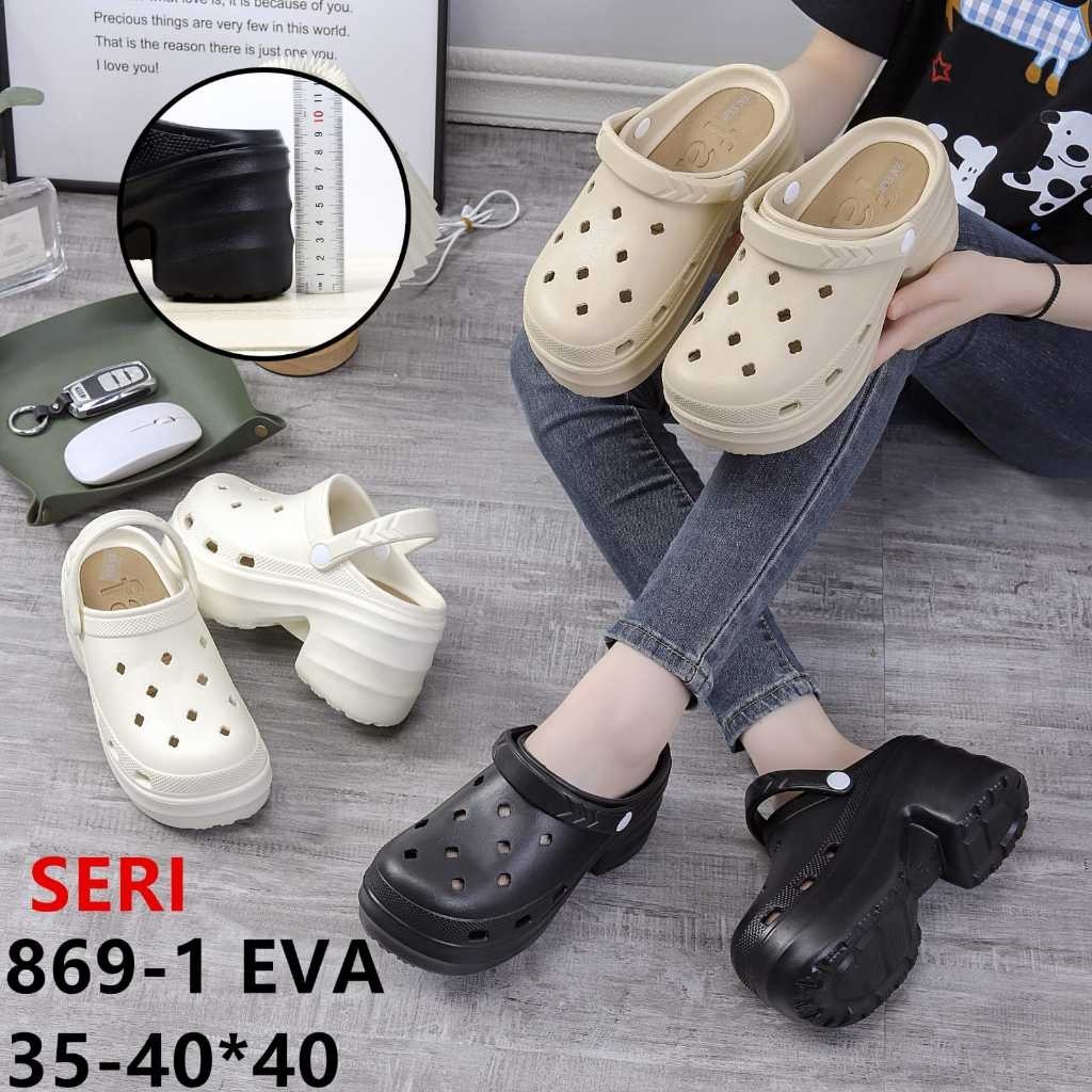 Jual Sandal Baim Wedges Polos Tanpa Jibbitz Sandal Baim Fuji Bae Clog ...