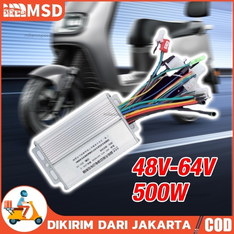 Jual Controller sepeda listrik 36v 48v 500w bldc brushless kontroler ...