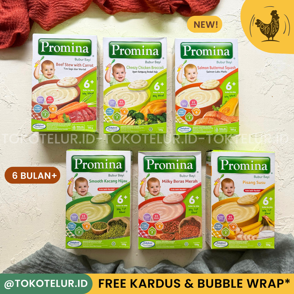 Jual PROMINA - Bubur Cereal Bayi 6+ / MPASI Anak Bayi Bubur Pendamping ...